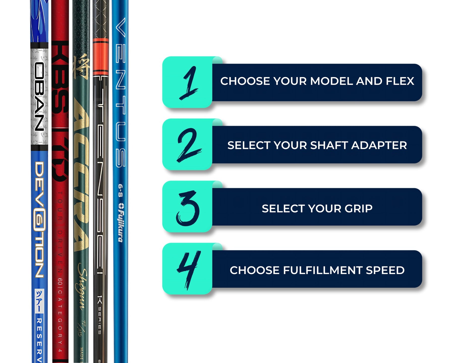 Golf Shafts & Club Building Components - Shaft Connect
