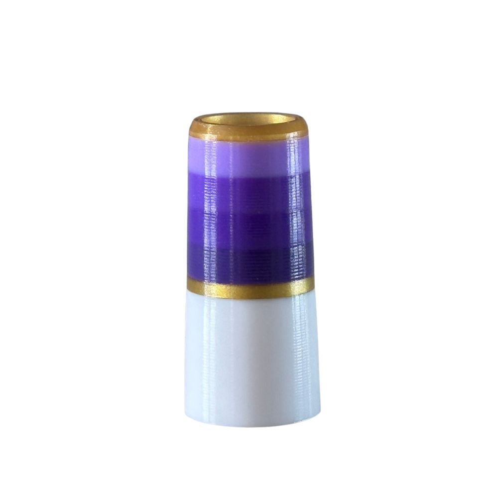 Golf Ferrules - White Purple Gold - Mamba