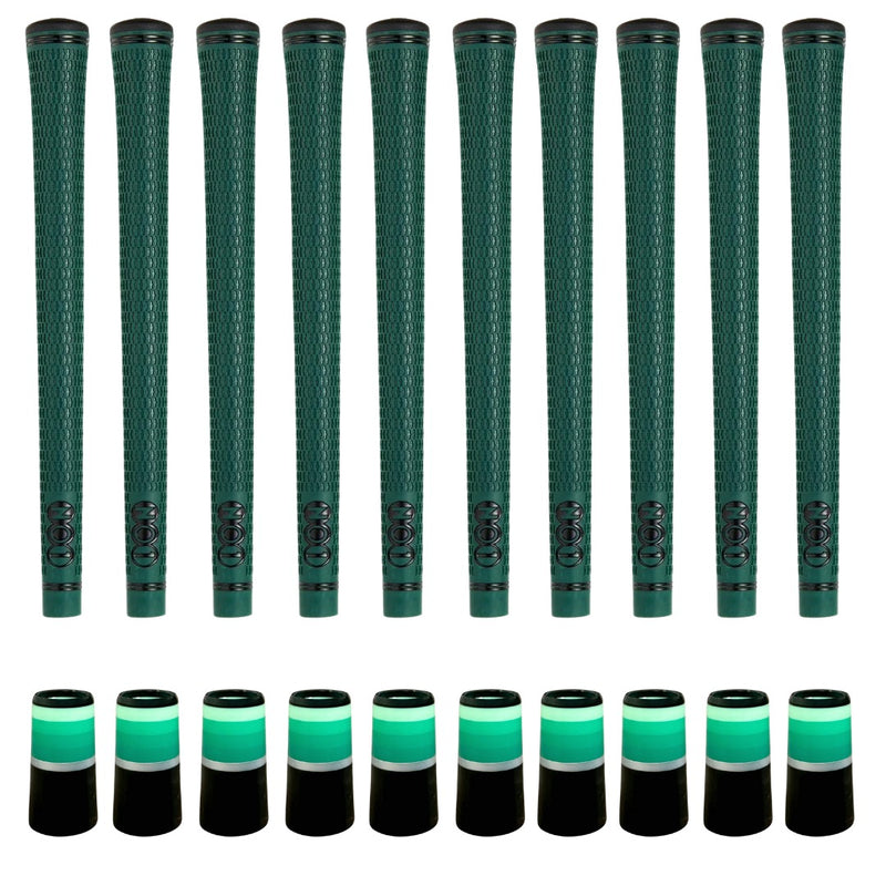NO1 50 Pro Forest Green Grip and Matching Green Monochrome Ferrule Kit